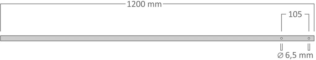 Easy Fix 2D LED světelná hvězda na vrchol stromu, 80 × 120 cm, ledově bílá, hliník