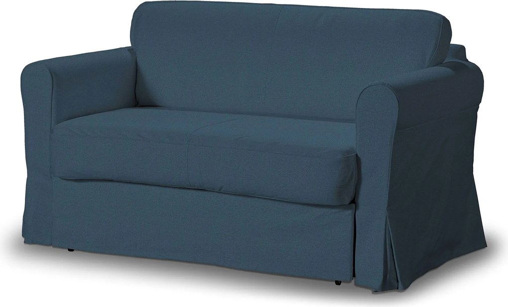 Potah na pohovku IKEA  Hagalund barva modrá látka pletený vzor