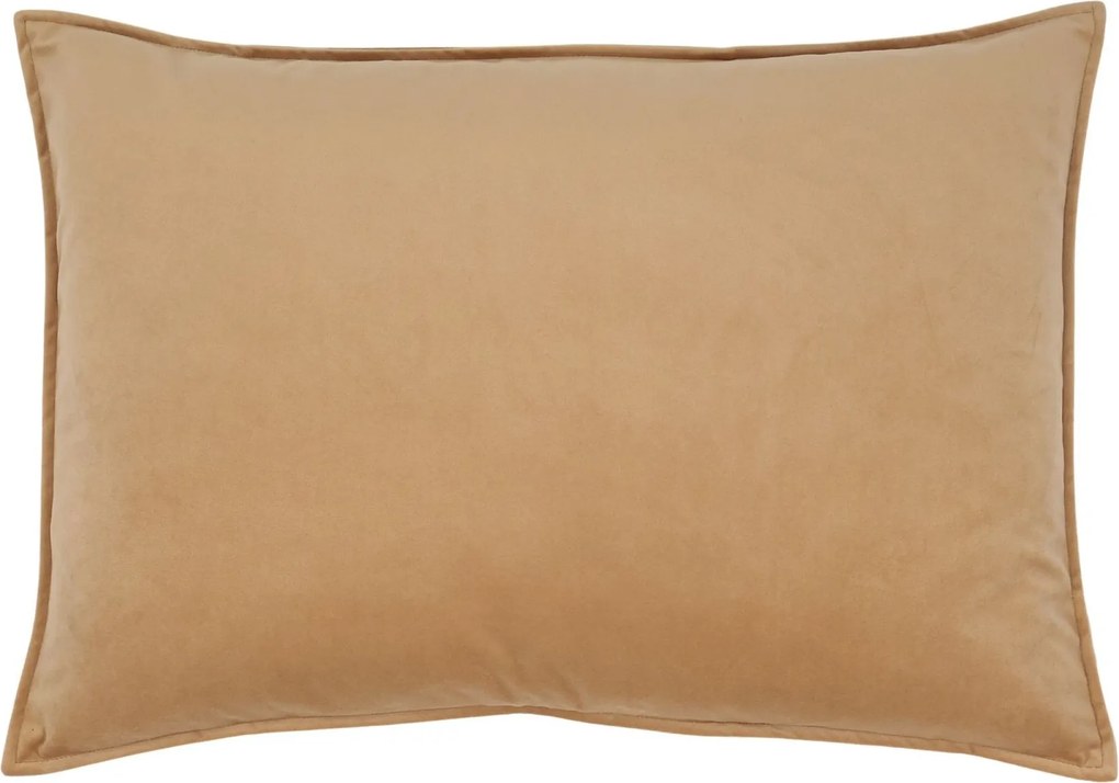 Medově zlatý sametový povlak na polštář Aix – 70*50 cm
