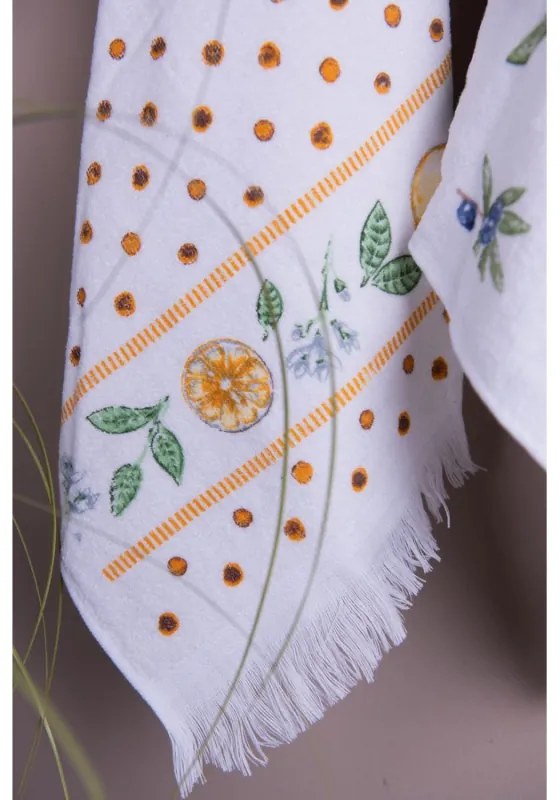 Kuchyňský froté ručník s citróny Lemons &amp;amp; Leafs – 40x66 cm