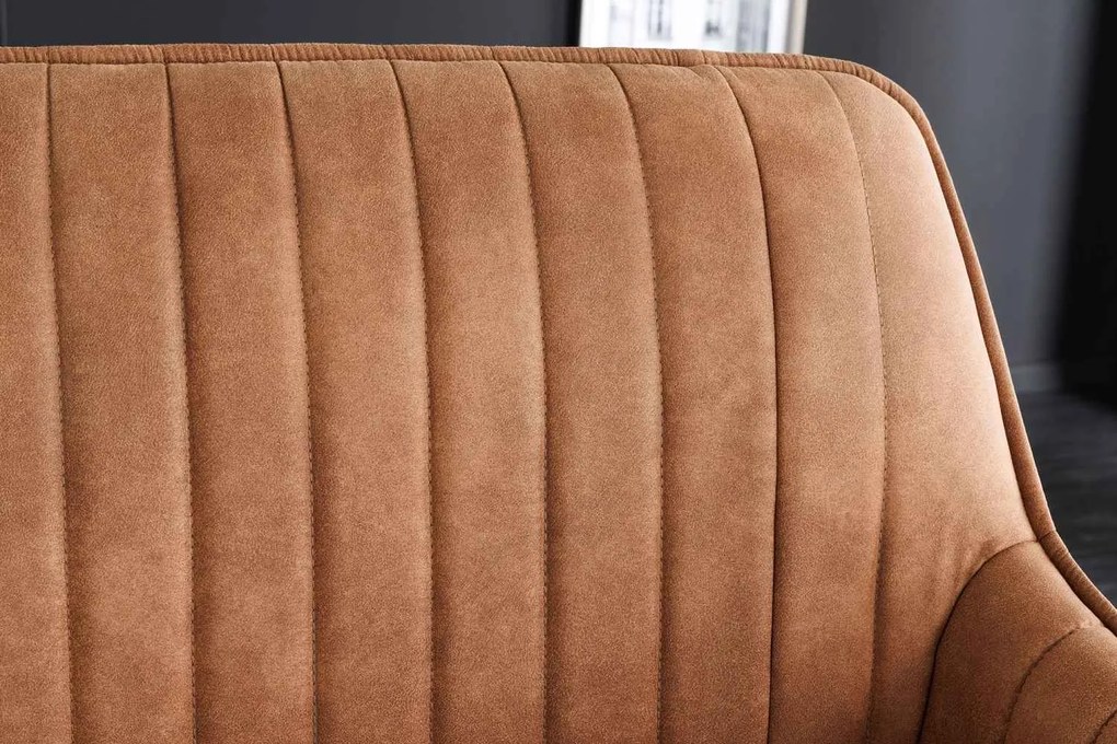 Designová lavice Esmeralda 160 cm hnědá