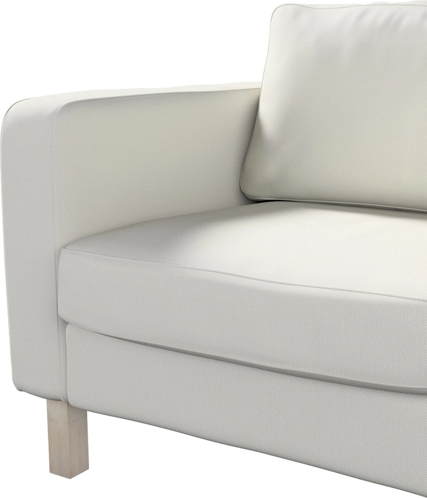 Potah na křeslo IKEA Karlstad, krátký barva šedá látka pletený vzor