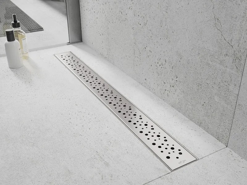 Mexen Flat nerezový sprchový žlab 60 cm vzor M12, 1021060-15
