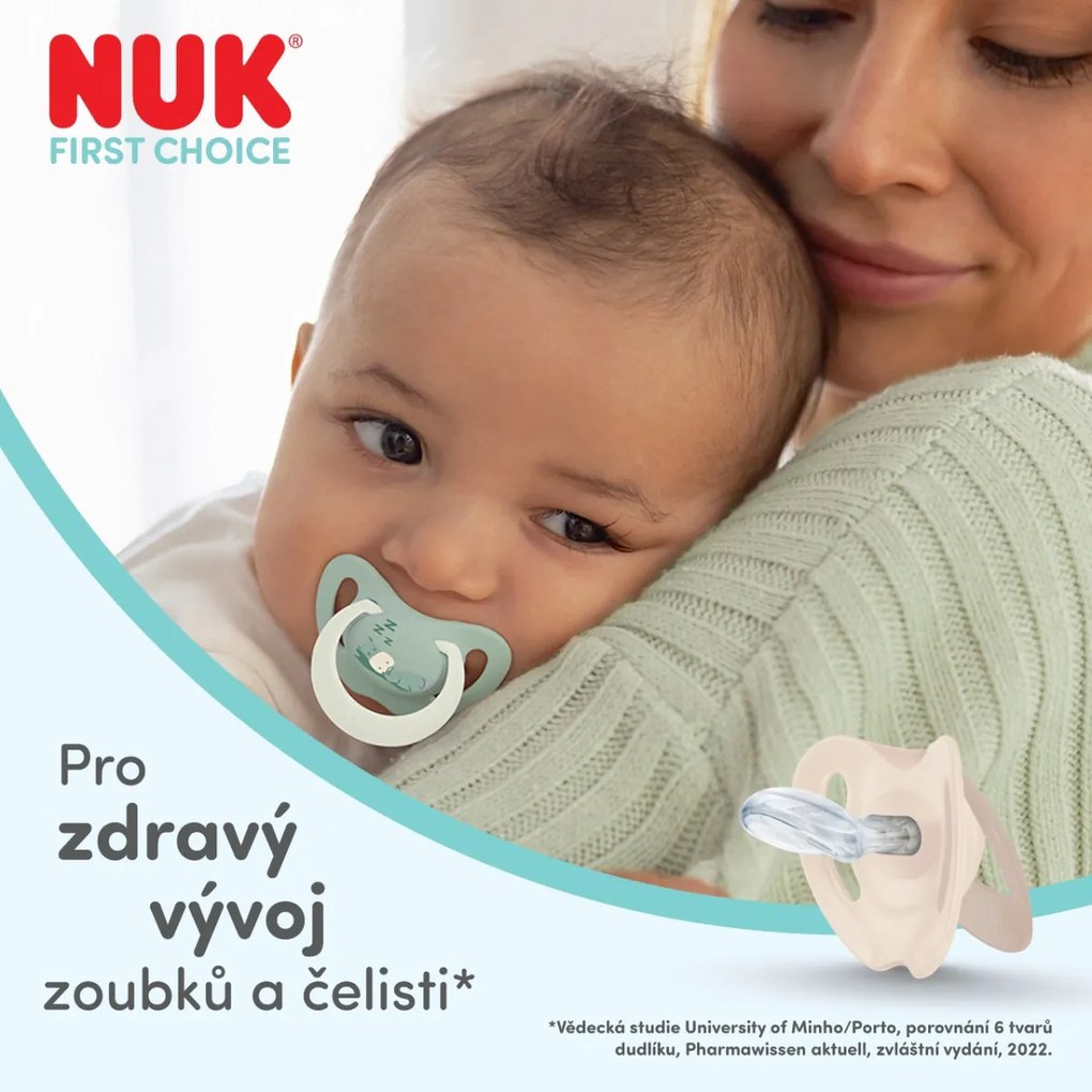 NUK First Choice Night Dudlík 6-18 m 2 ks box  Bunny/sheep