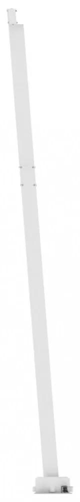 Ručně zatahovací markýza s LED světlem 400x350 cm Dekorhome Bílá / žlutá