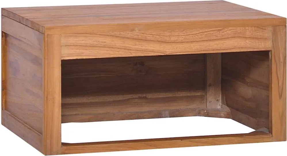 Nástěnná koupelnová skříňka 60x45x30 cm masivní teakové dřevo 320437