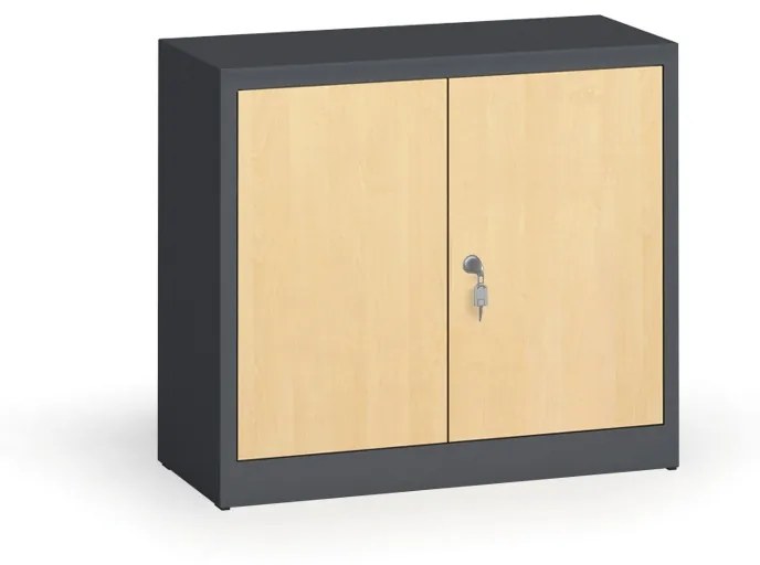 Alfa 3 Svařované skříně s lamino dveřmi, 800 x 920 x 400 mm, RAL 7016/bříza