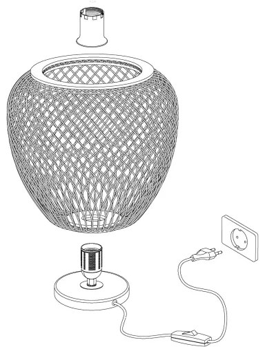 Eglo 43263 - Stolní lampa DEMBLEBY 1xE27/40W/230V