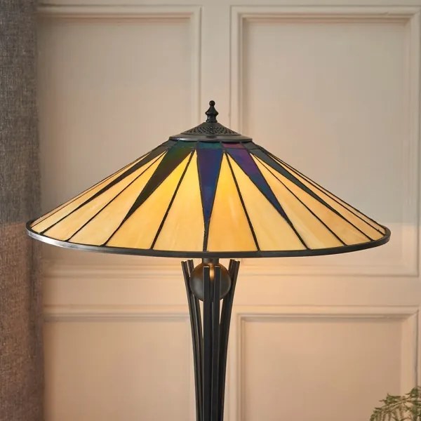 Endon 64045 - Stolní lampa Tiffany DARK STAR 2xE27/60W/230V pr. 49 cm