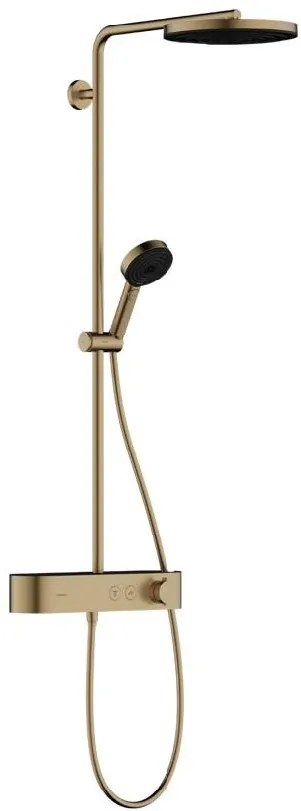 Hansgrohe Pulsify S - Sprchový set s termostatem, průměr 26 cm, 3 proudy, EcoSmart, kartáčovaný bronz 24221140
