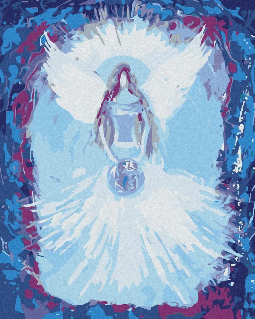 zuty malování podle čísel - andělé od lenka - universe angel, 40x50 cm, vypnuté plátno na rám