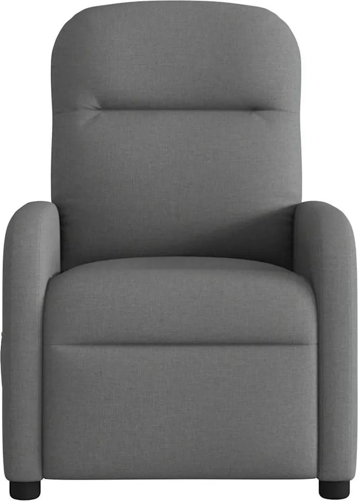 Elektrické polohovací křeslo tmavě šedé textil 3302953