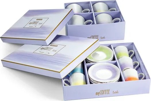 TESCOMA Šálek na espresso s podšálkem myCOFFEE, 6 ks, Pastels