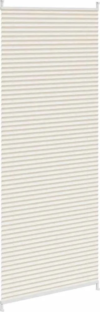 Plisovaná roleta 70 x 200 cm krémová 240632