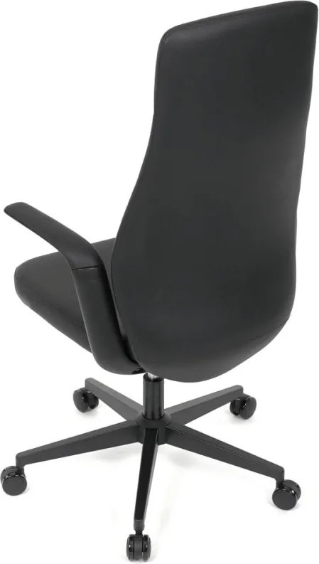 Kancelářské křeslo KA-T8325 BK, synchronní mechanismus, černá ekokůže (66 x 62) cm