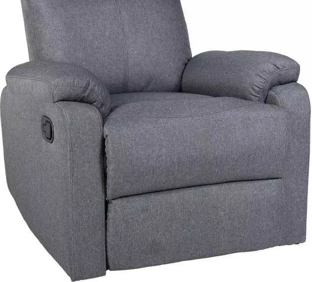 LuxuryForm DESIGN Televizní křeslo CARLOS s polohováním - šedé