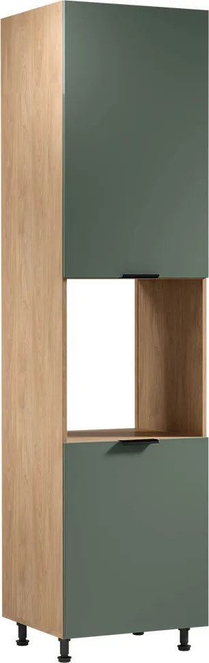SORENTO pg | vysoká skříňka D60PWN na vestavnou troubu | 60 cm | LEVÁ | puccini/zelená