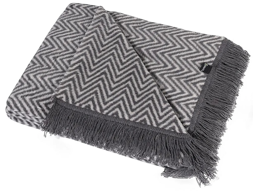 Deka Cotton Cloud 150x200cm Grey Chevron