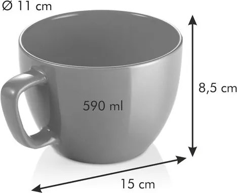 TESCOMA Velký hrnek CREMA SHINE, zelená