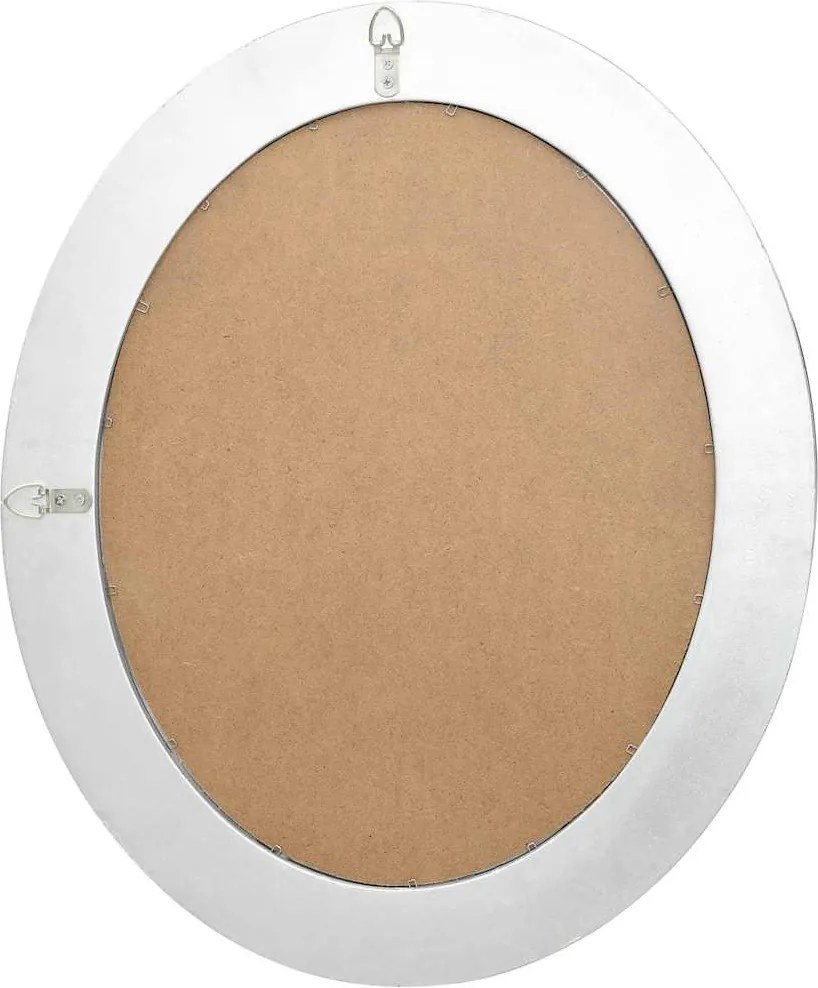 Nástěnné zrcadlo barokní styl 50 x 60 cm stříbrné 320350
