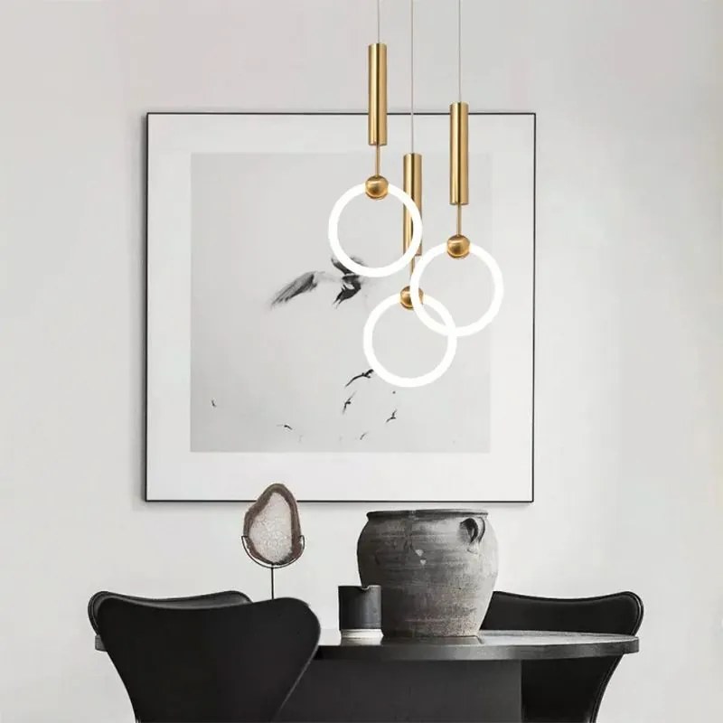 Toolight Toolight, LED závěsné svítidlo 25x55cm, 10W, 3000K, LHJ059-CP1, zlatá matná, OSW-60031