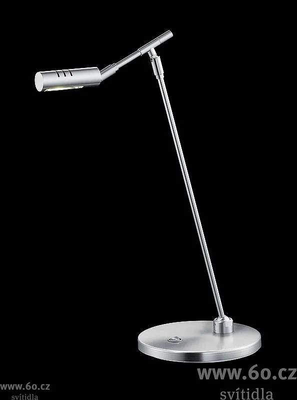 Knapstein 61.599.05, stolní lampa v matném niklu, 1x5W LED, výška: 43,5cm