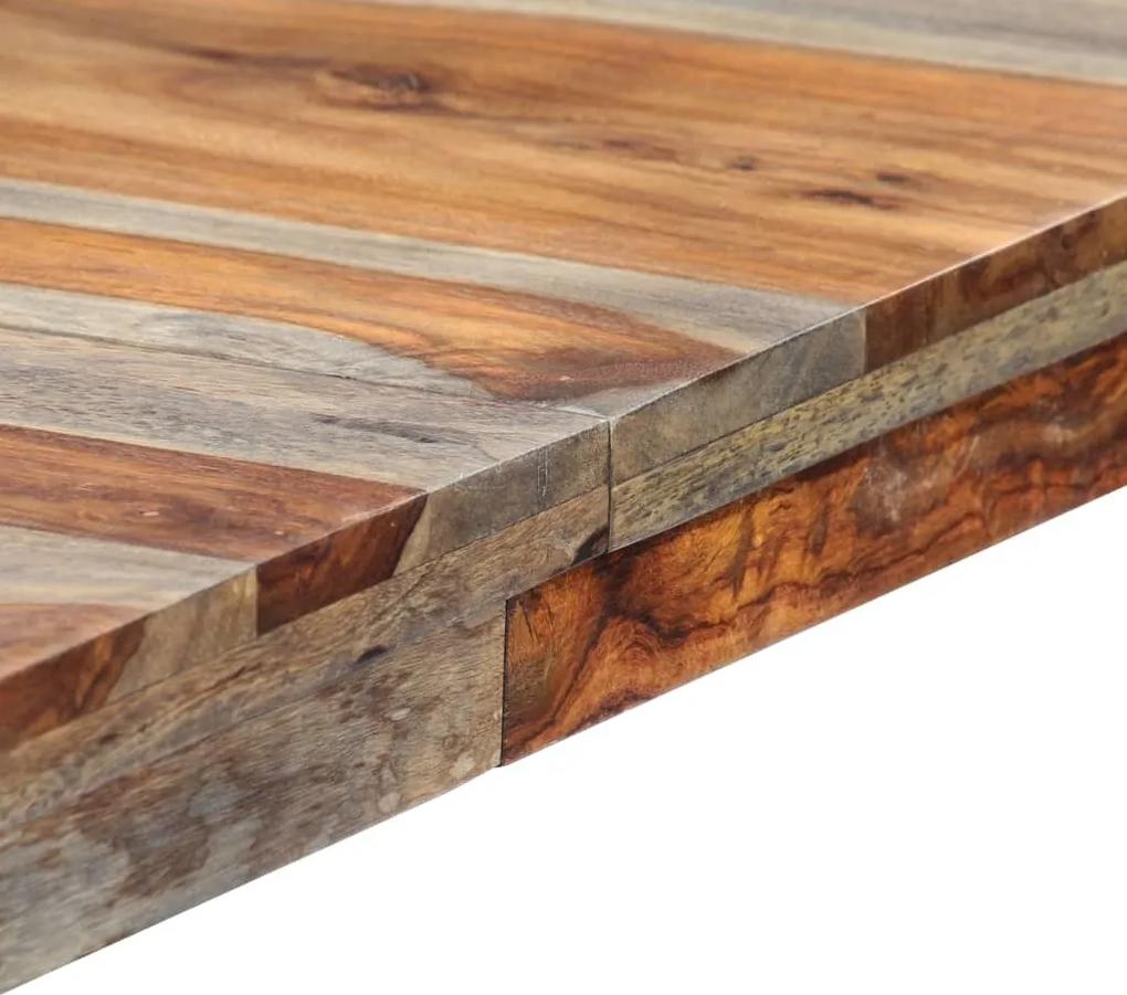 vidaXL Jídelní stůl šedý 180 x 90 x 76 cm masivní sheeshamové dřevo [248007]