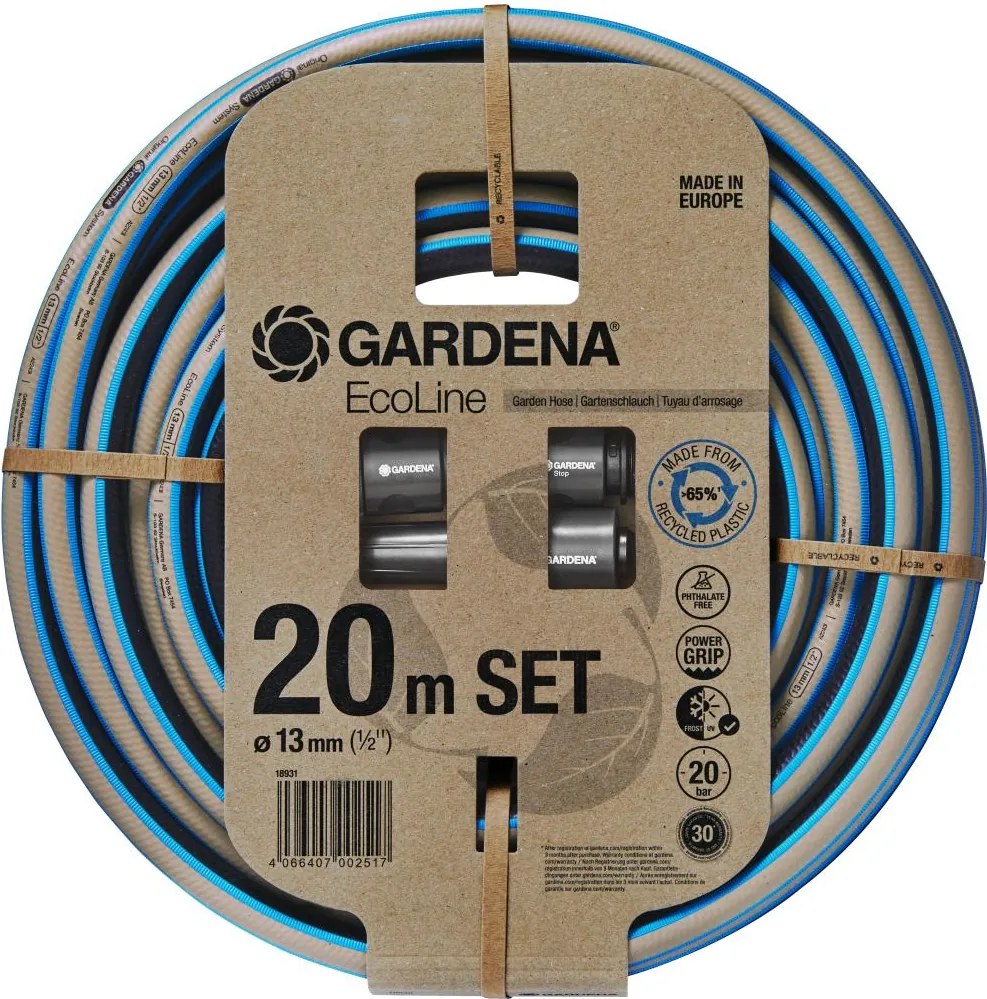 Hadice Gardena EcoLine 20 m 13 mm (1/2) včetně šroubení - SKLADEM !