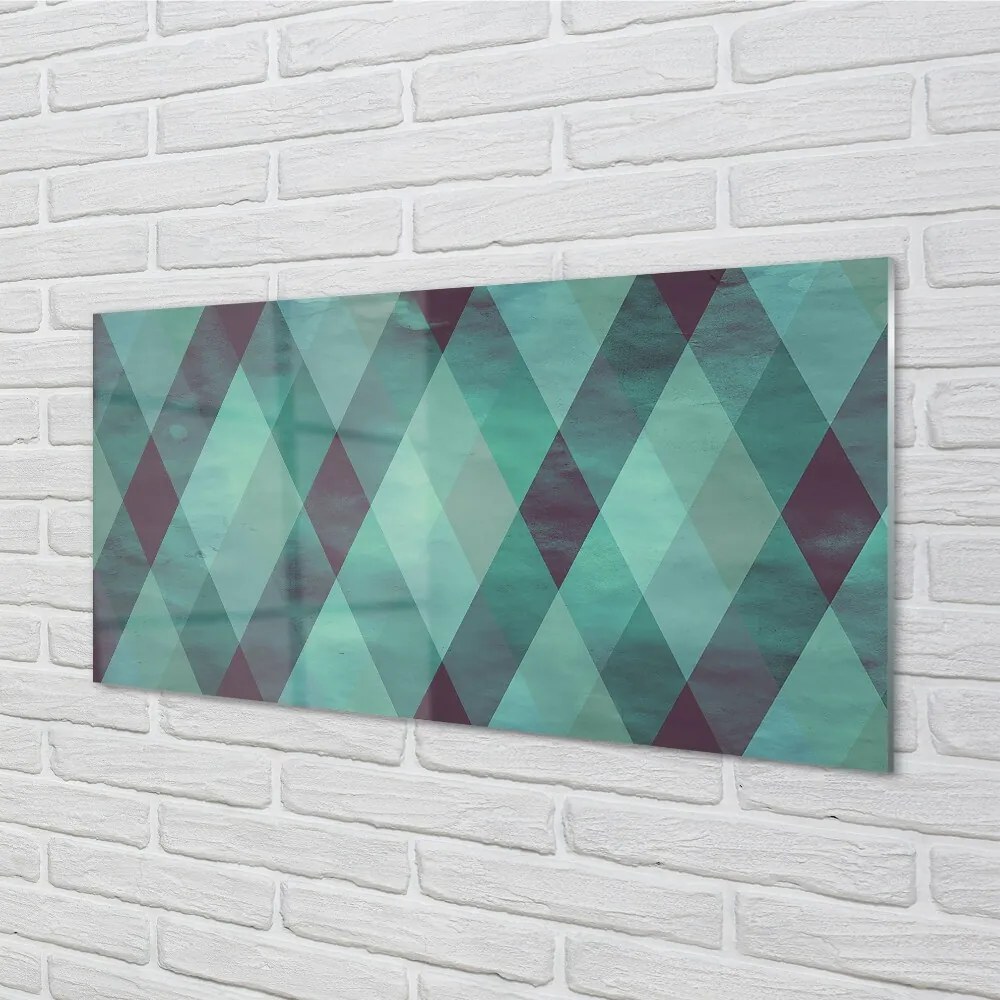 Obraz na skle Geometrický vzor diamantů 120x60 cm