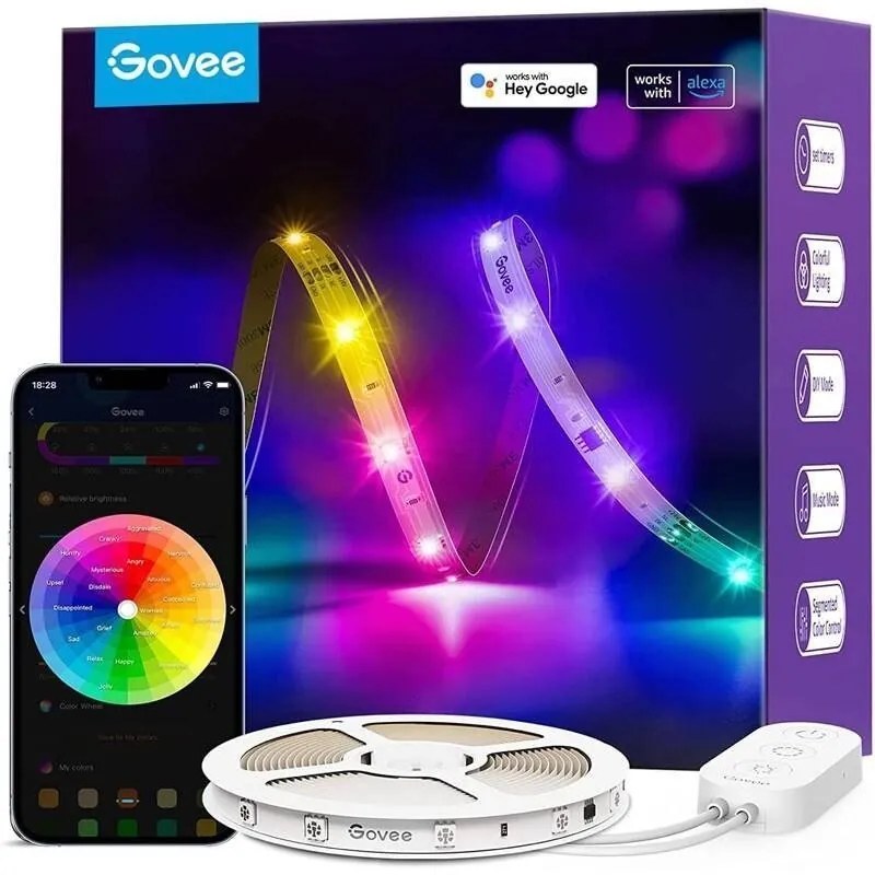 Led pásek govee wifi rgbic smart led pro pásek 5m