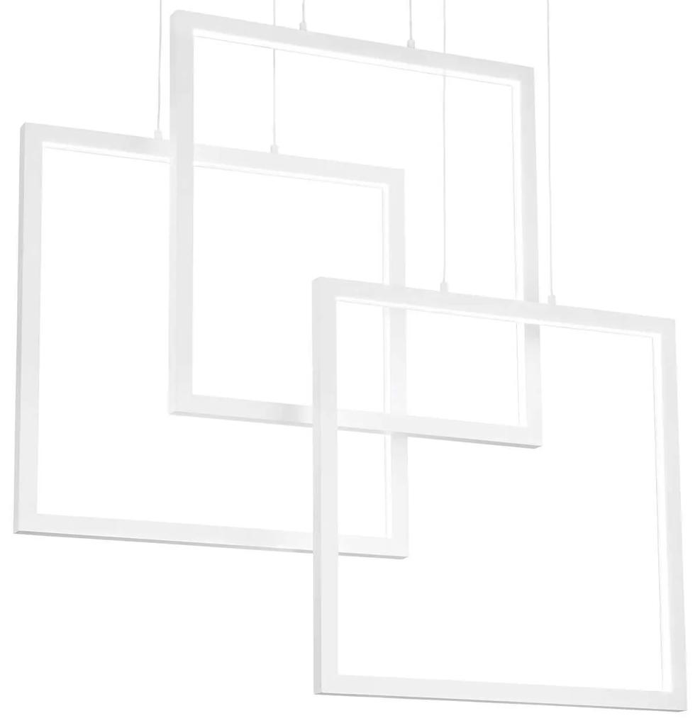 Ideal Lux Závěsné svítidlo Frame sp quadrato Barva: Bílá