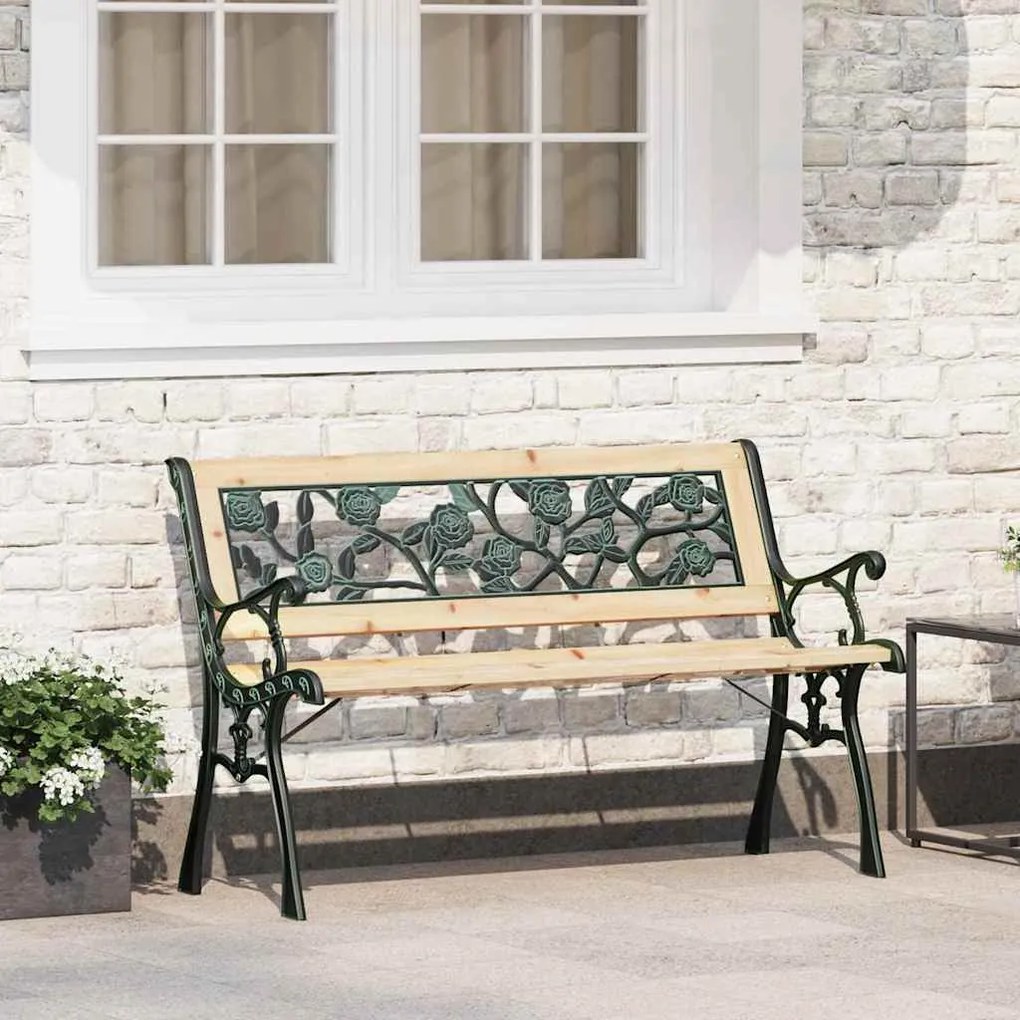 Zahradní lavice 2 -Seater 116 x 54 x 73 cm dřevo Hnědá 319570