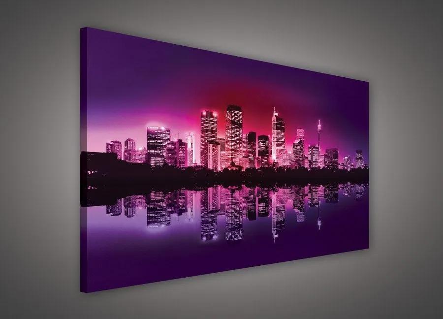 Postershop Obraz na plátně: Světla města (4) - 75x100 cm
