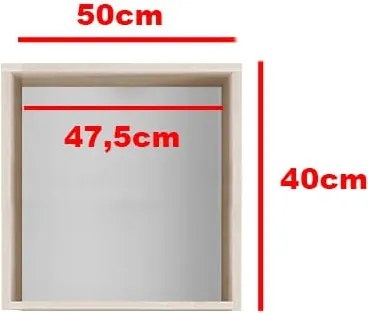 Eka Předsíňová stěna s čalouněnými panely Trinity 21 - Dub Artisan s černou / Světlá modrá 2322