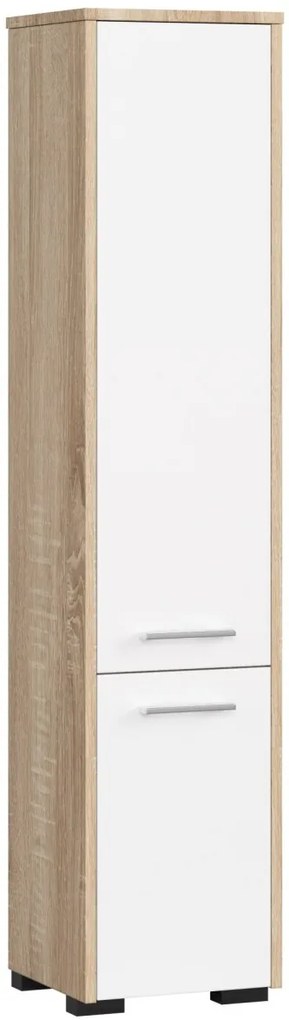 Koupelnová skříňka Fin I 30 cm sonoma/bílá