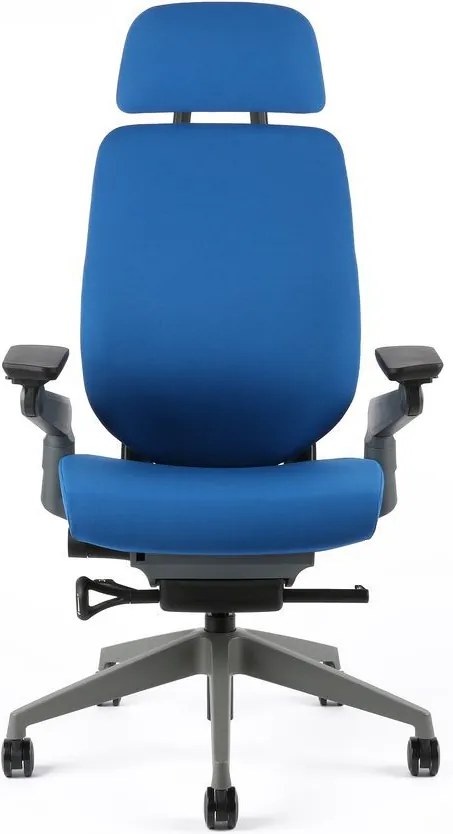 Office Pro Kancelářská ergonomická židle Office Pro KARME — více barev, s podhlavníkem a područkami Modrá F03