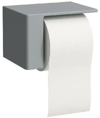 Laufen VAL - Držák toaletního papíru s krytem, matný grafit H8722807580001