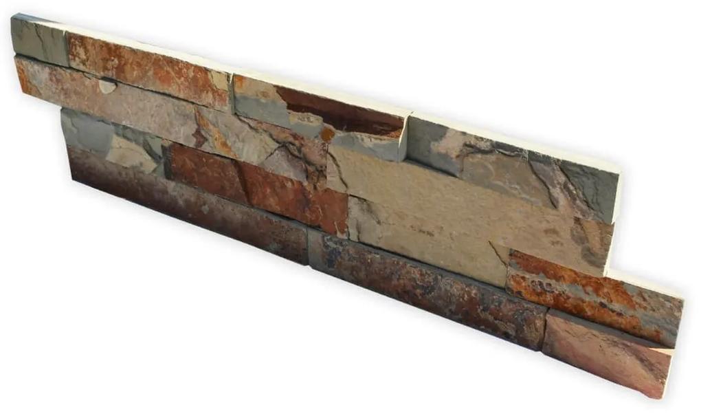 Alfistone kamenný obklad, Multicolor břidlice BL003, tloušťka 1 - 2 cm, rozměry:  15 x 60 cm