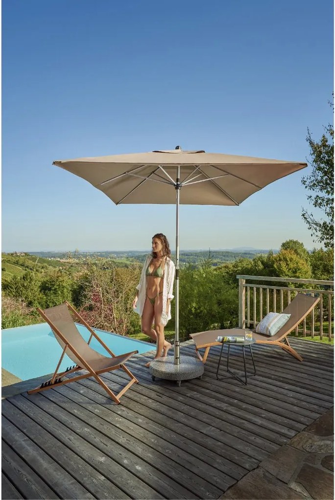 Doppler ACTIVE zahradní slunečník 300 x 200 cm šedá