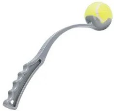 Karlie GmbH Hračka pes Házeč míčků 32cm šedá KAR