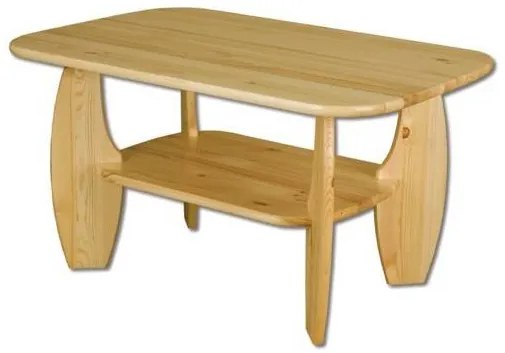 Drewmax ST113 - Konferenční stolek z masivní borovice 109x74x60cm - Ořech