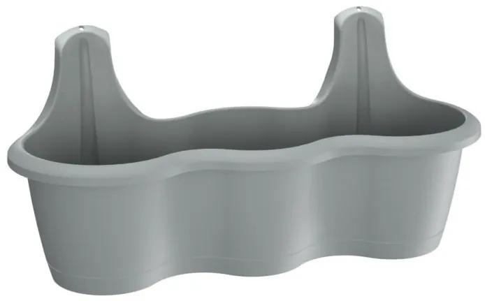 PlasticFuture Truhlík závěsný RESPON HOOK šedý kámen  51,9 cm