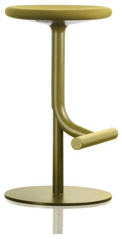 Olivově zelená barová židle Magis Tibu, výška 60/77 cm