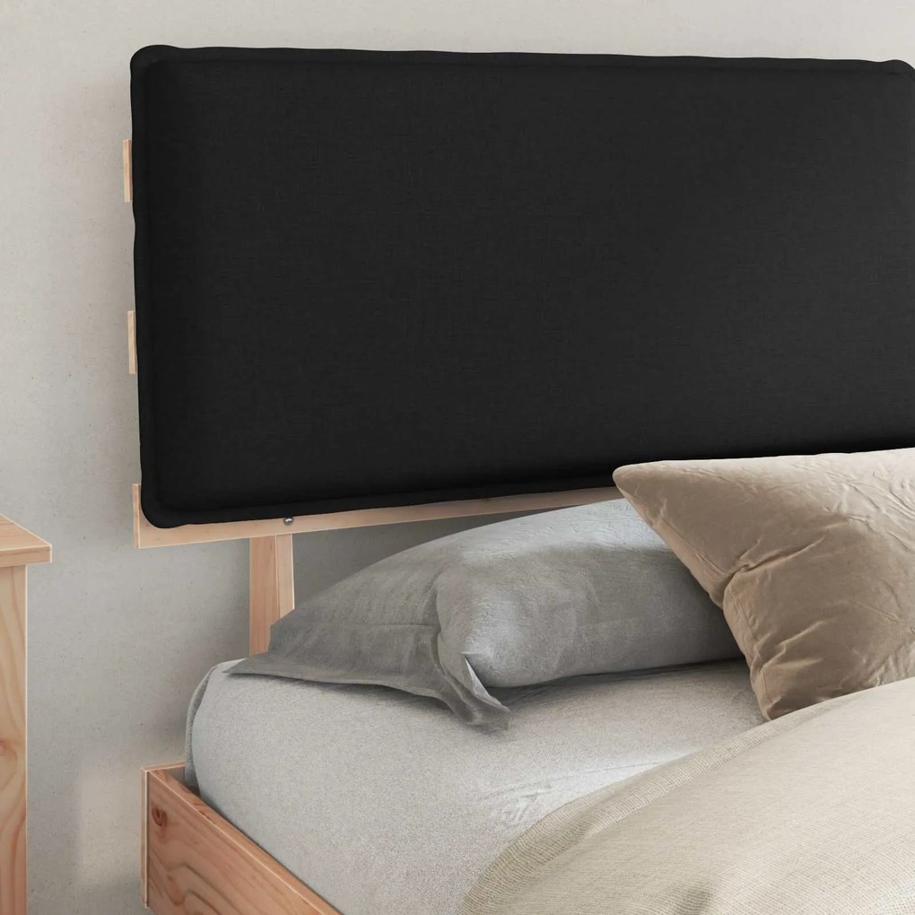 Rám postele s čalouněným čelem s čelo Černá 180 x 200 cm 3398071