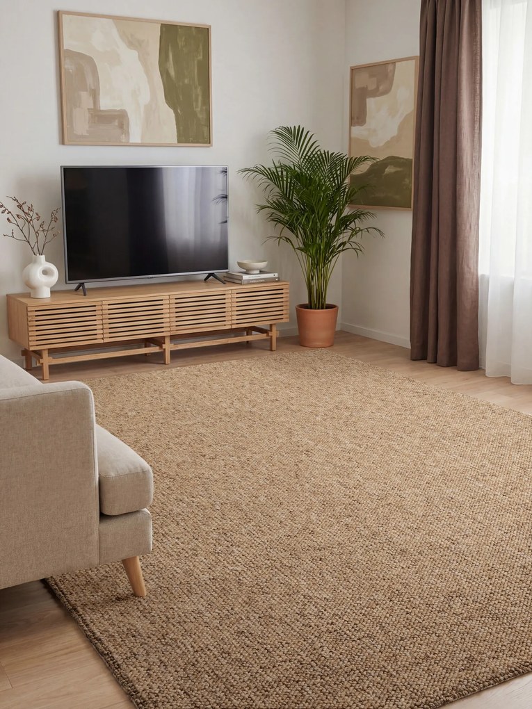 ELLE Decoration, Kusový koberec Wolly Ultra 106227 Caramel z kolekce Elle, 200x290, hnědá, ložnice