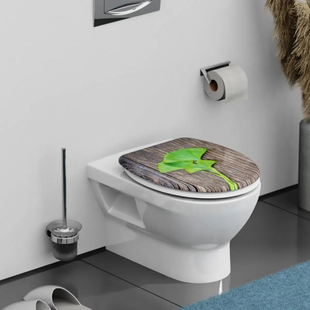 Eisl Sanitär WC prkénko Duroplast Soft Close Ginko and Wood 82154