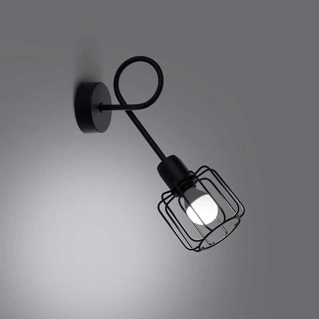 Sollux Lighting Nástěnné svítidlo BELUCI 1S Černá
