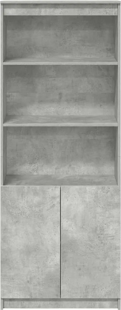 Skříň highboard betonově šedá 70 x 35 x 180 cm kompozitní dřevo 3328474