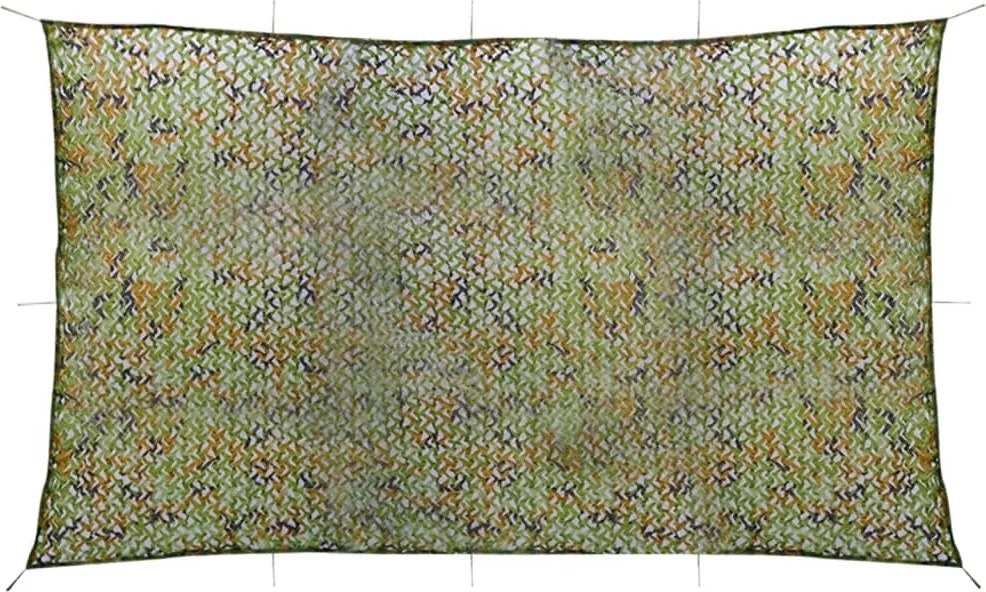 Maskovací síť s úložným pytlem 3 x 6 m zelená 135888
