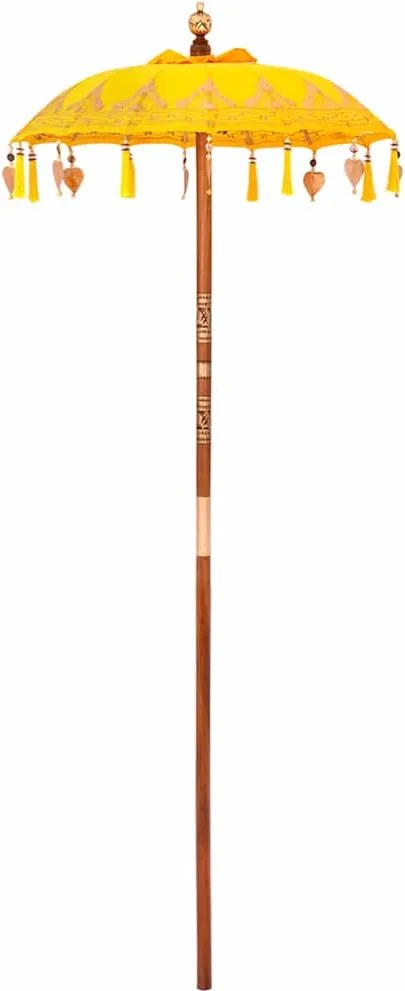 Balijský deštník se základnou Žlutá 95 x 95 x 260 cm 3356915